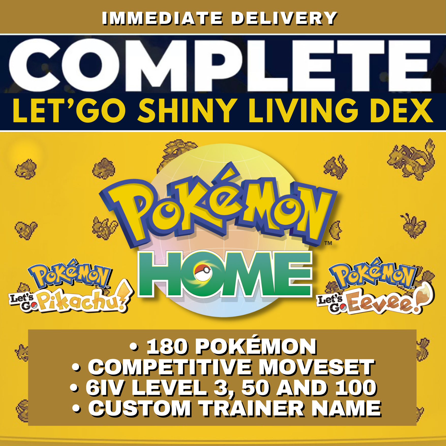 Shiny Living Dex Buy 6 IV Pokémon Home Complete Pokedex Seller SV